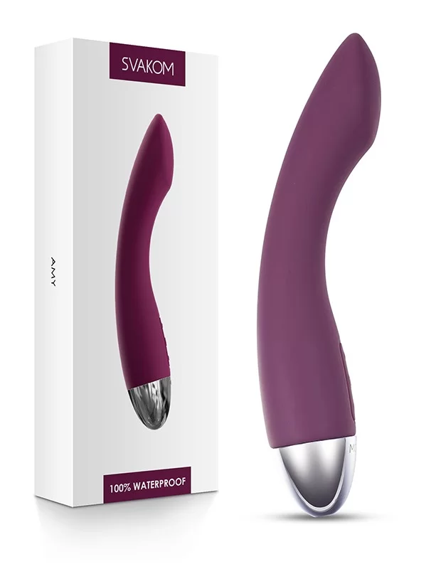 SVAKOM Amy バイブ 中イキ開発 Gスポット責め パープル 大人のおもちゃ